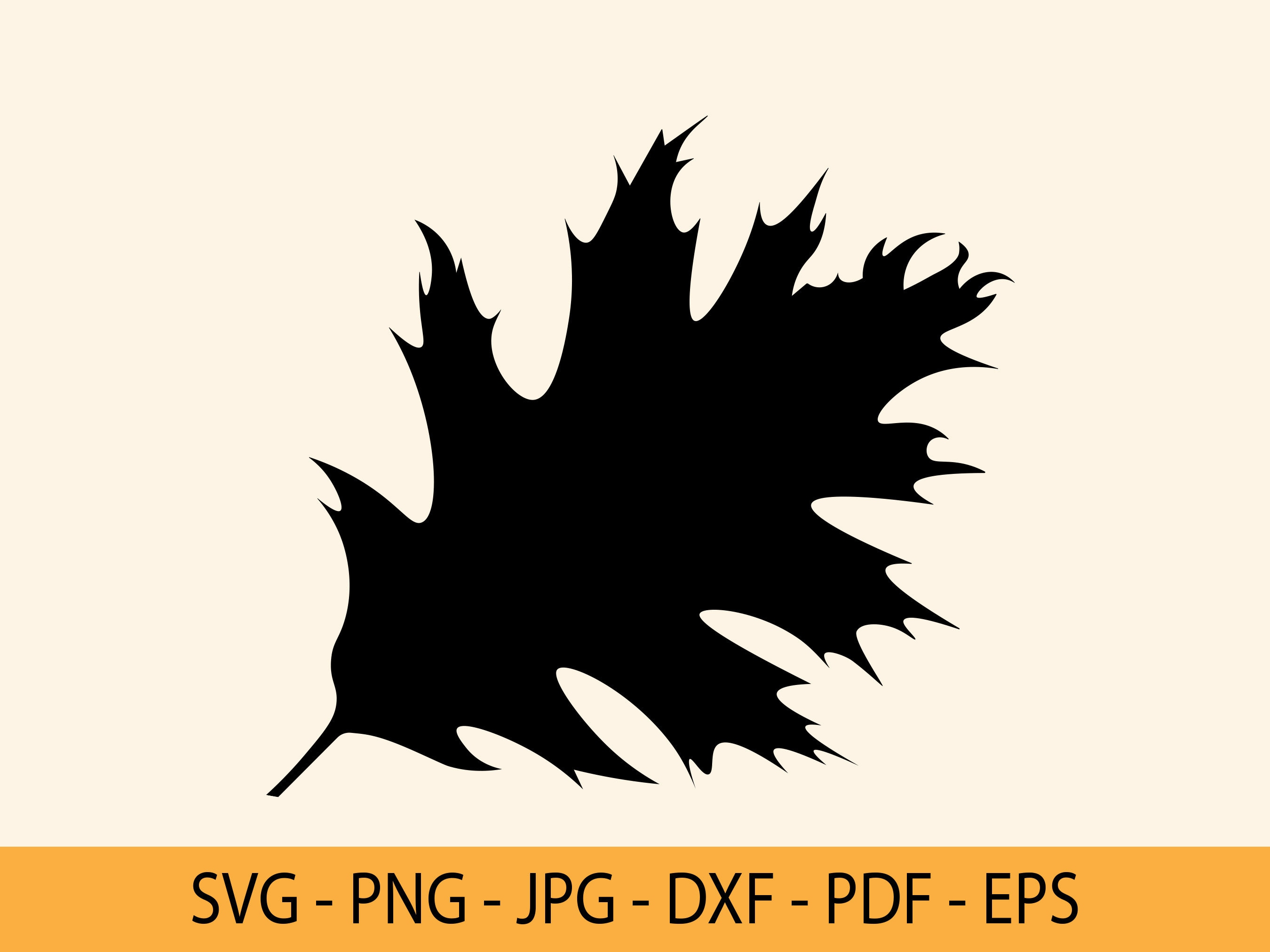 Oak Leaf Silhouette Svg Cut Files for Cricut, Foliage Svg, Autumn Fall ...
