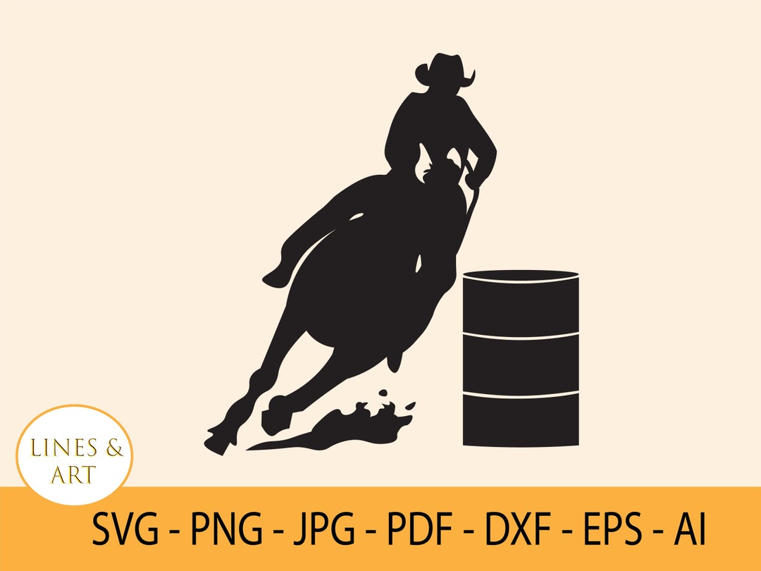 Barrel Racing Svg, Barrel Racing Png, Barrel Racer Svg Silhouette ...