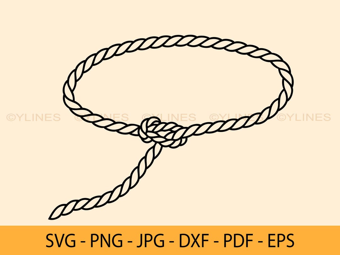Lasso Svg, Rope Lasso Svg, Round Lasso Clipart, Cowboy Rope Svg, Cowboy ...