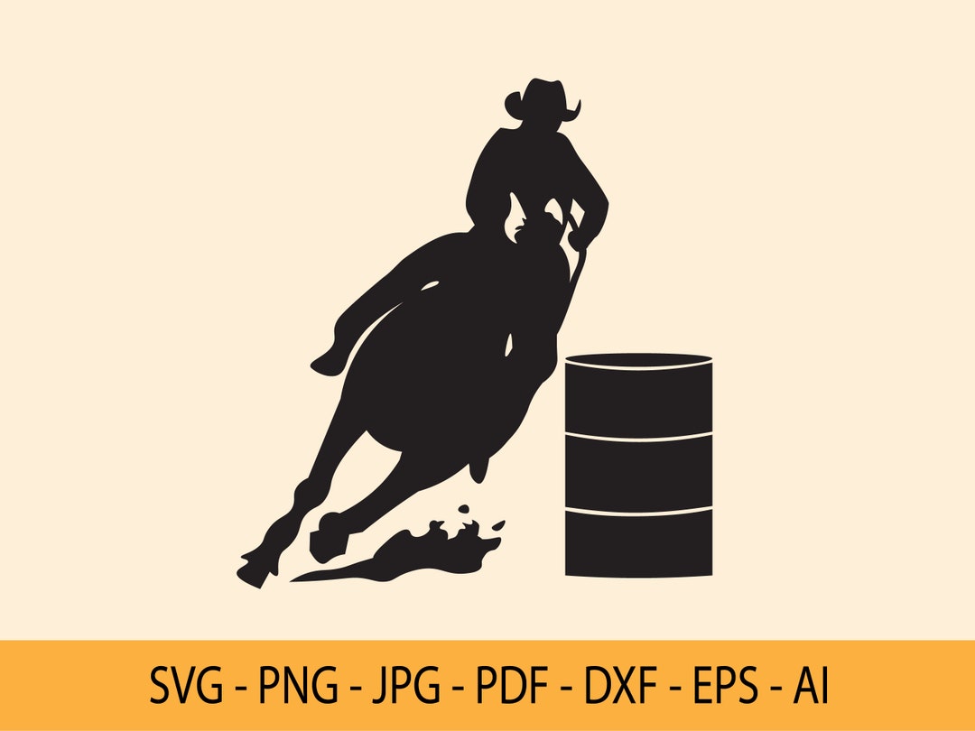Barrel Racing Svg, Barrel Racing Png, Barrel Racer Svg Silhouette ...