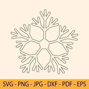 Blank Snowflake Svg, Frozen Snowflake Svg, Snowflake Svg, Snowflake ...