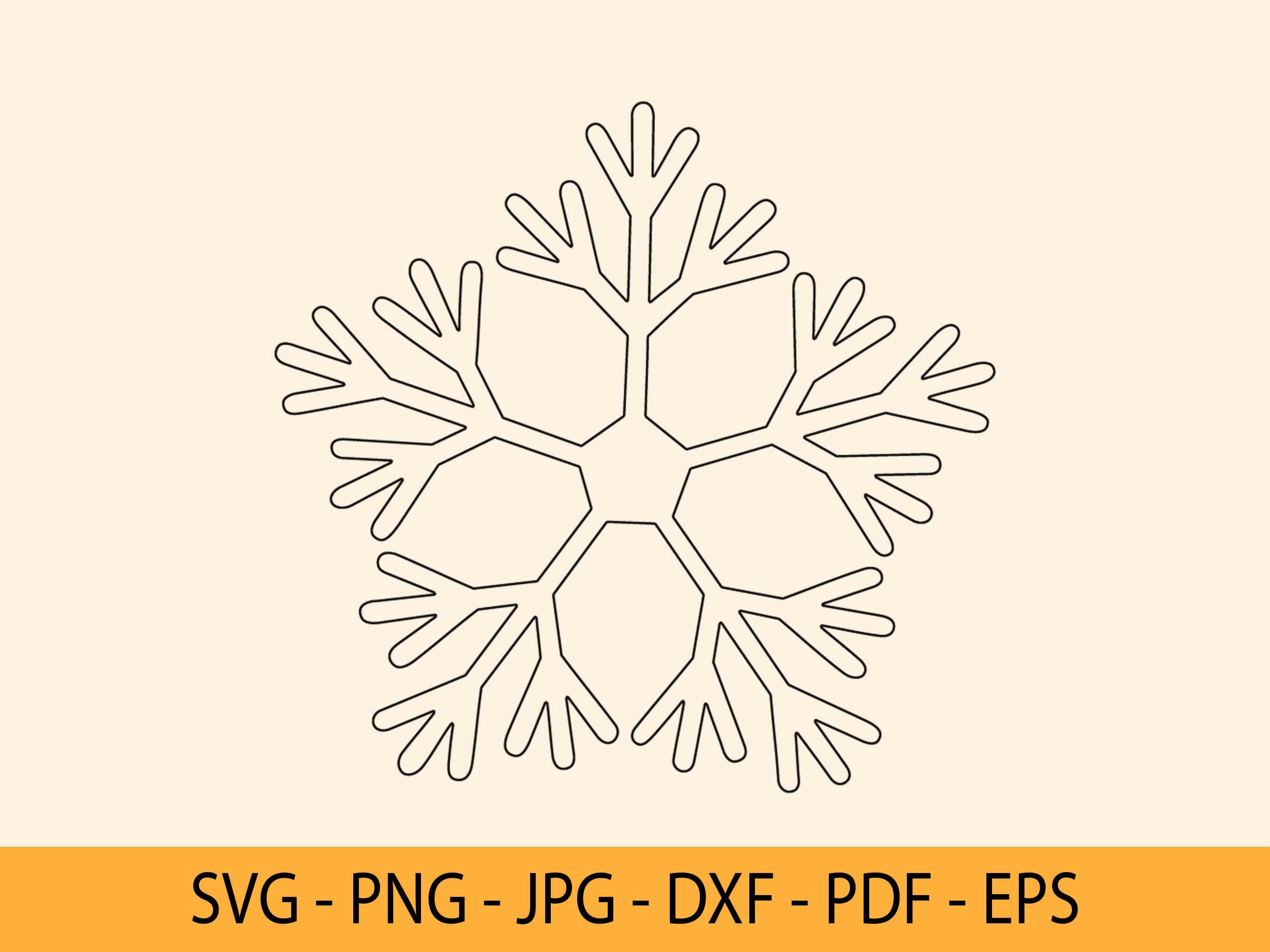 Blank Snowflake Svg, Frozen Snowflake Svg, Snowflake Svg, Snowflake ...
