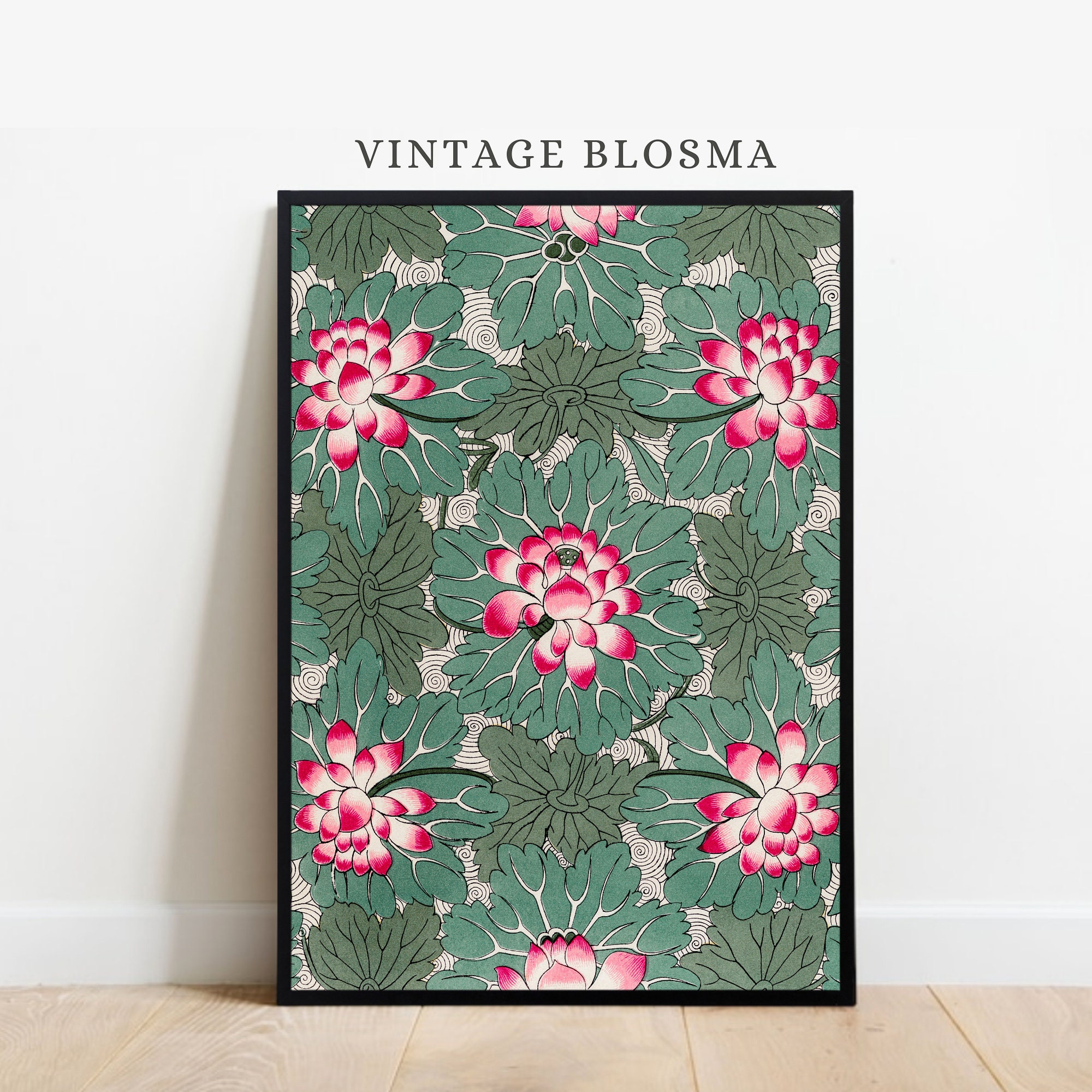 Sage Green and Pink Wall Art Floral Wall Art Girl Apartment - Etsy