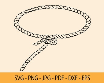 Lasso Svg, Rope Lasso Svg, Lasso Clipart, Cowboy Rope Svg , Cowboy ...