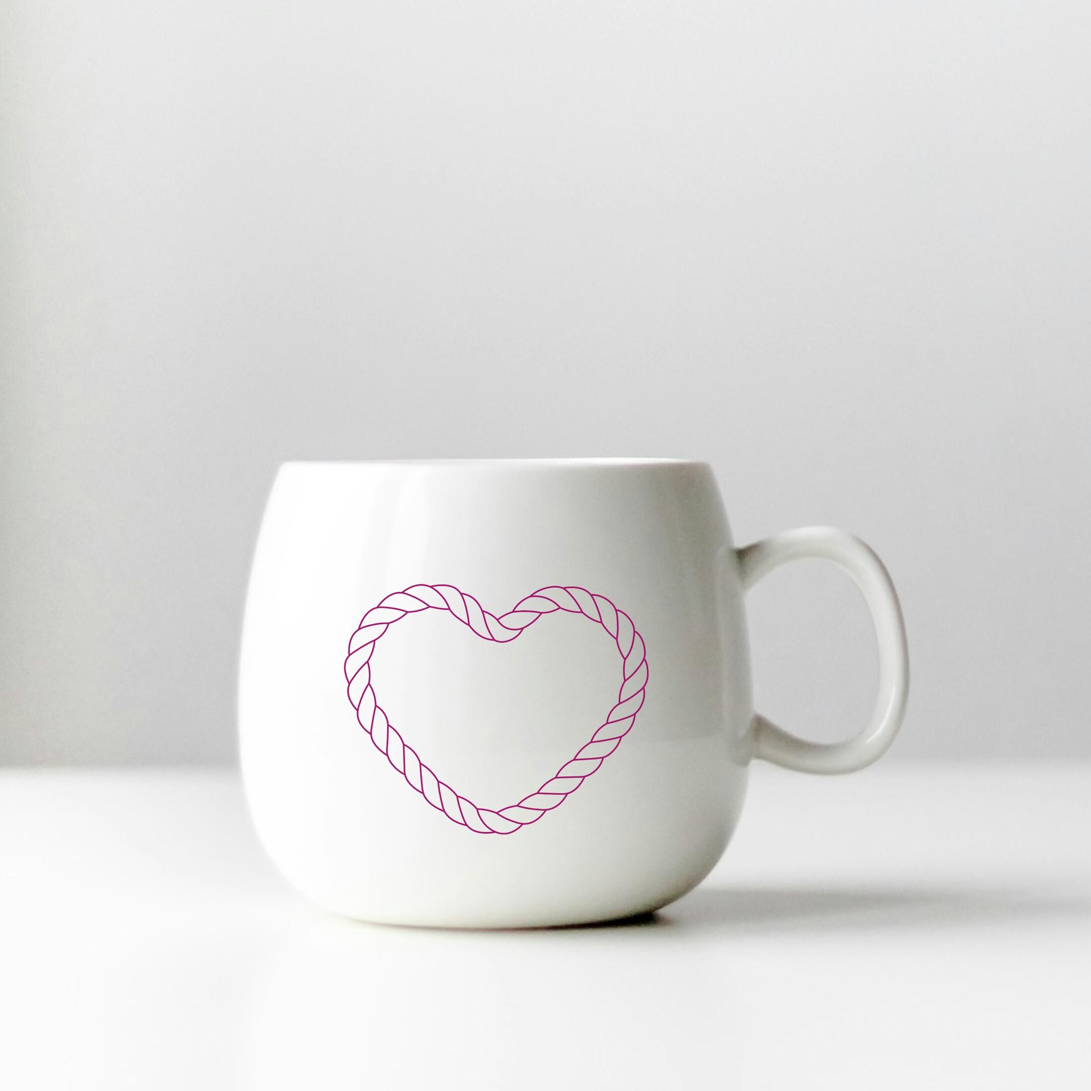 Lasso Svg, Heart Rope Svg, Pink Heart Rope Border, Pink Heart Rope ...