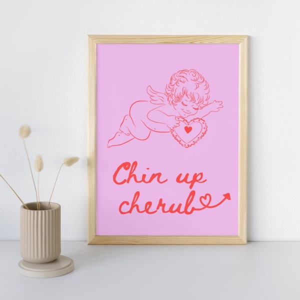 Cherub Print - Etsy UK