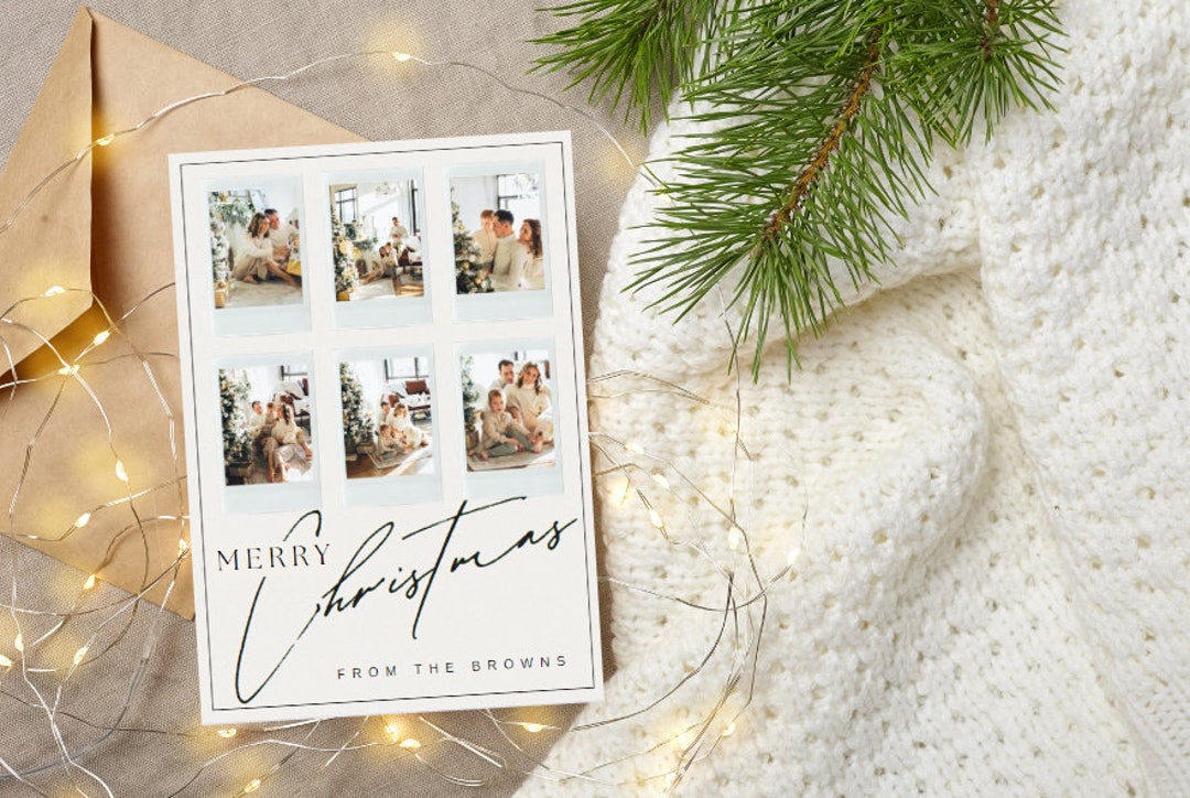 Family Christmas Card Family Photo Card Christmas Photo - Etsy