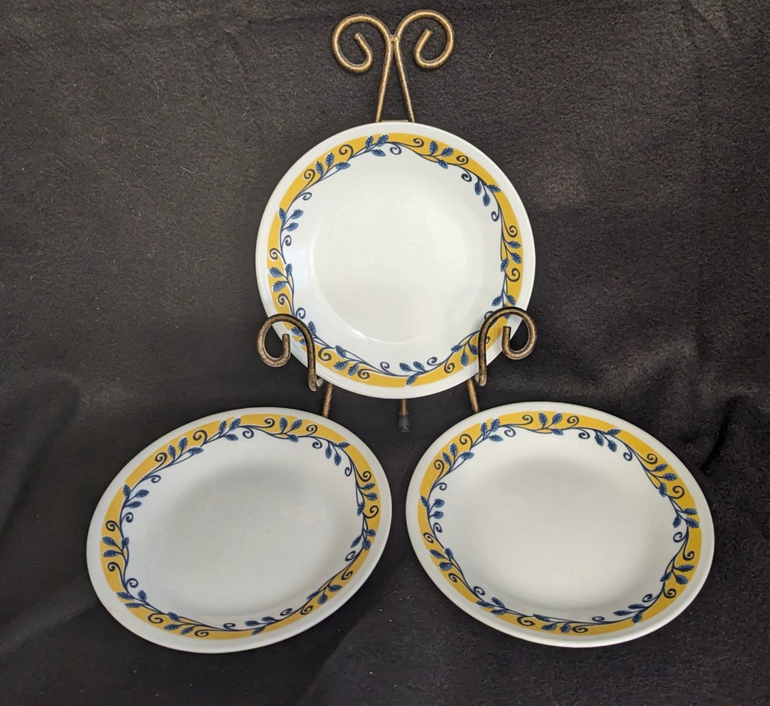 Corelle by Corning , Set of 3 Casa Flora Bread and Butter Plates, Made ...