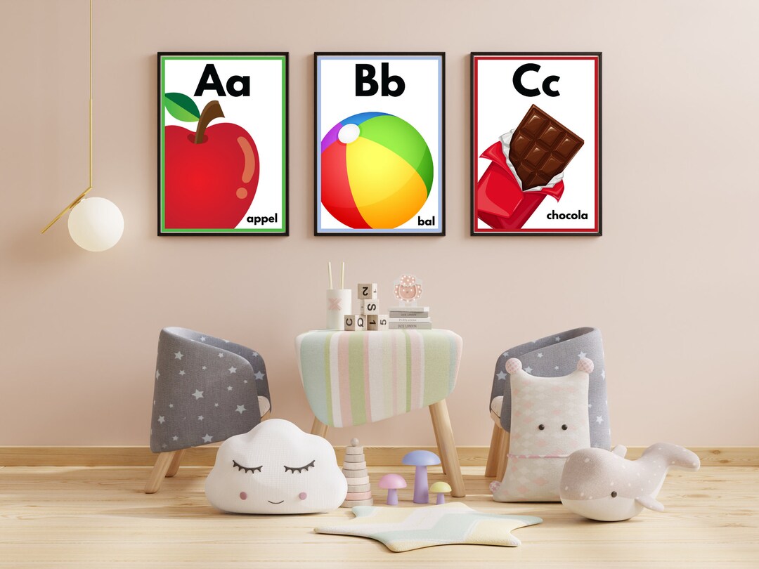 Dutch /nederlands Alphabet Posters / Flash Cards INSTANT - Etsy