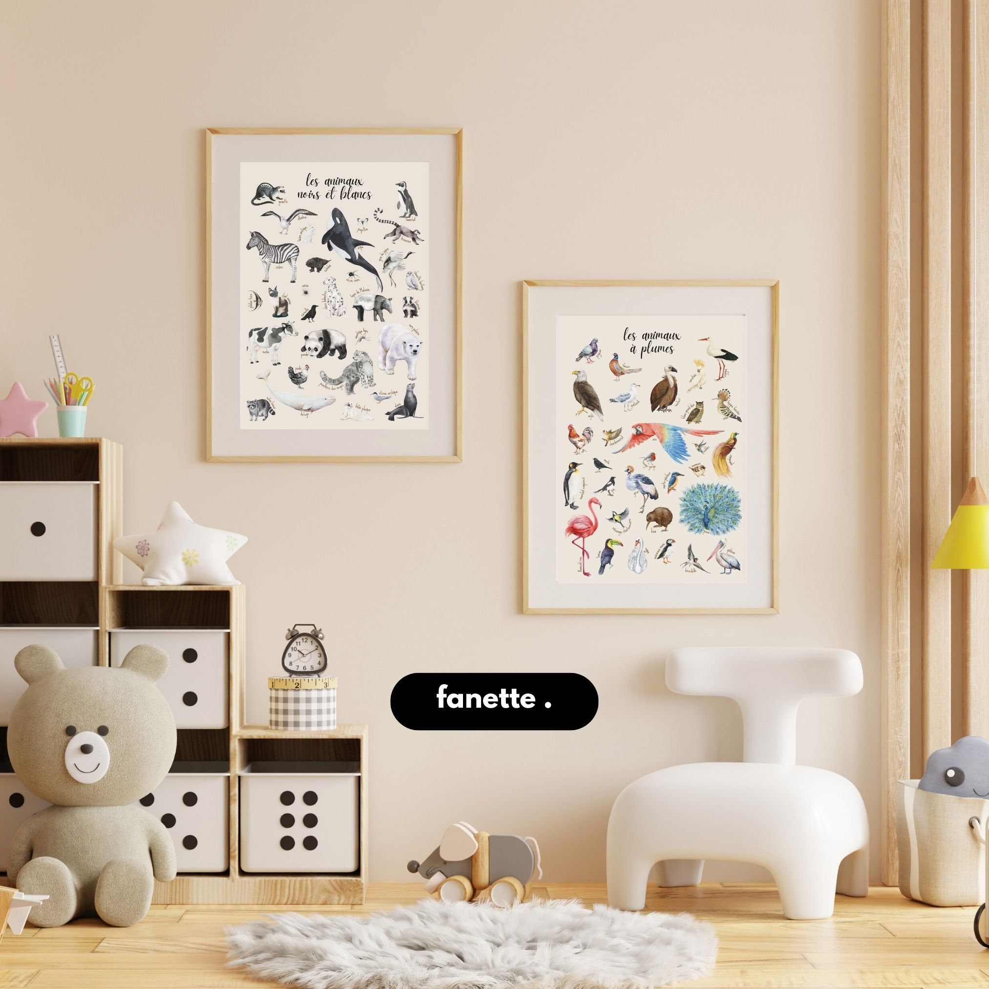 Downloadable and Printable Poster/board on Black and White Animals ...