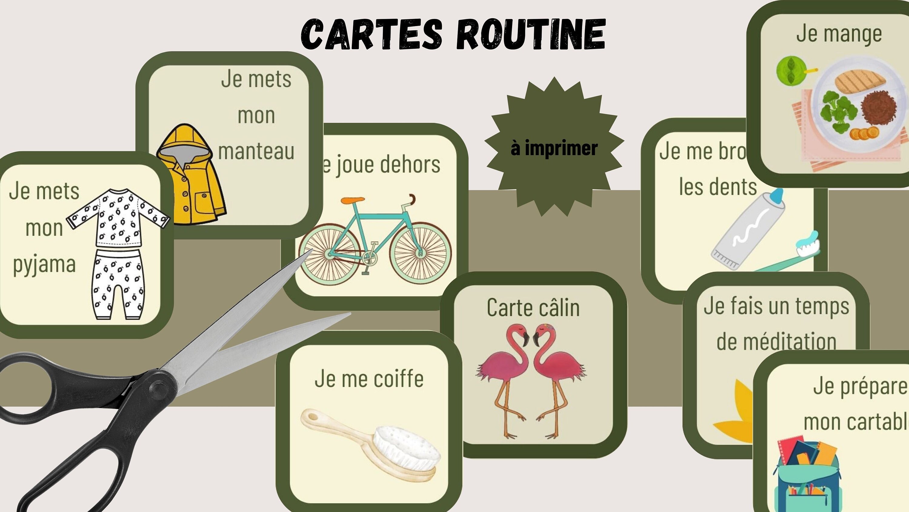 Printable Daily Routine Charts/mission Cards. Planner, Children's Diary ...