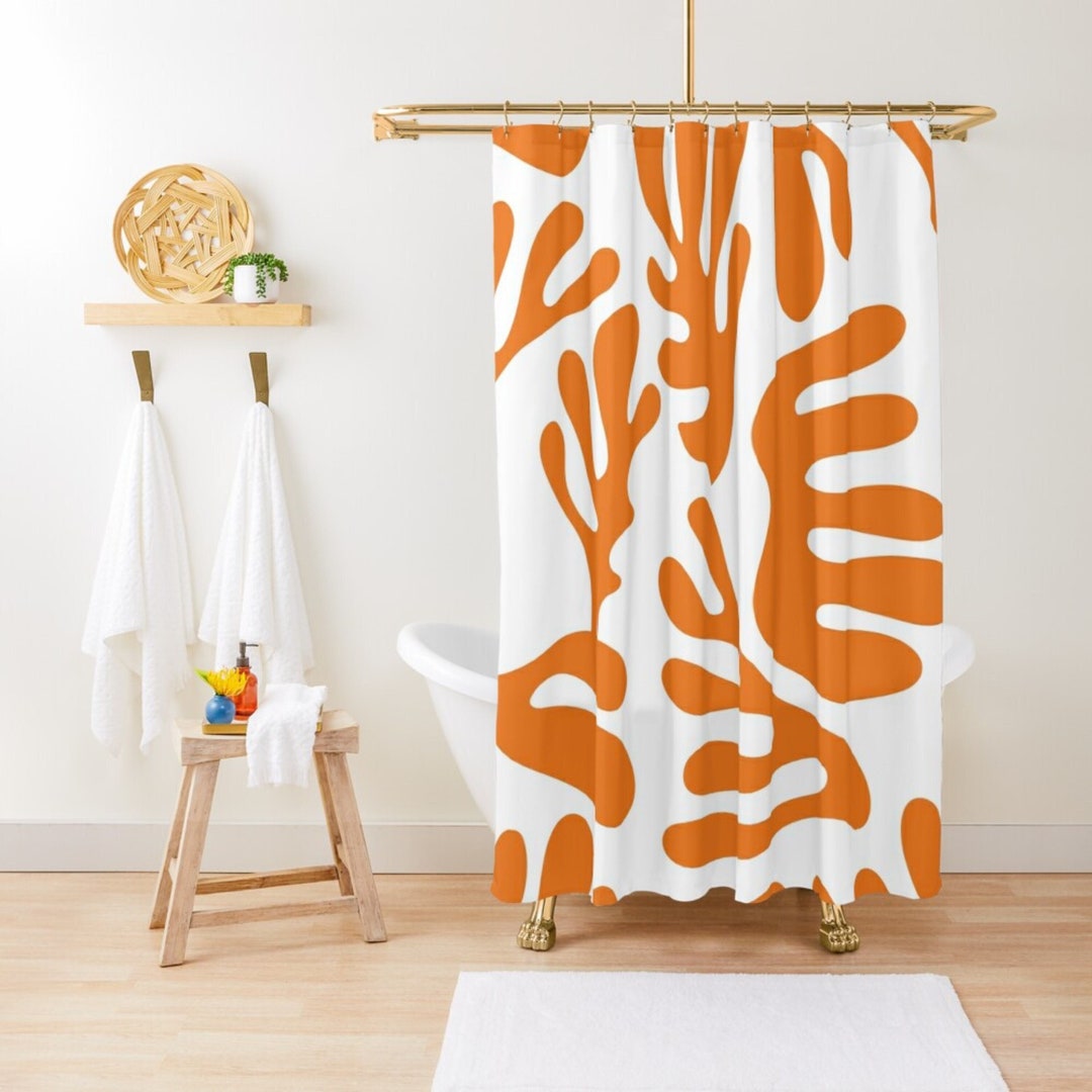 Shower Curtain Henri Matisse, Minimalistic Abstract Art Shower Curtain ...