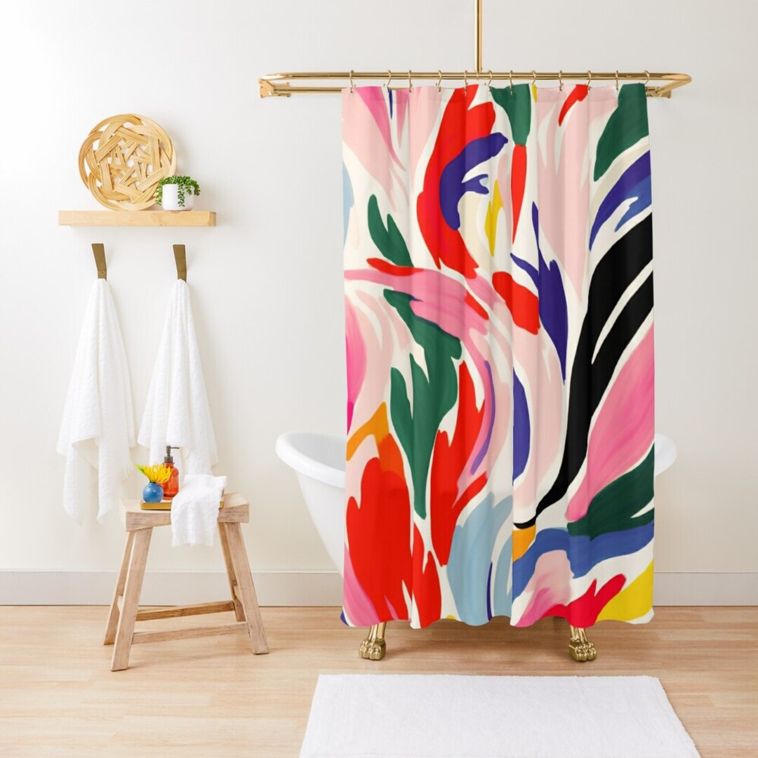 Colorful Henri Matisse Shower Curtain, Abstract Art Shower Curtain ...