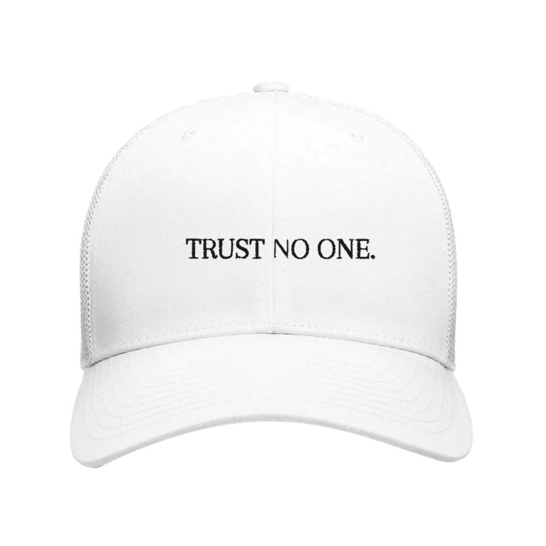 TRUST NO ONE Hat. - Etsy
