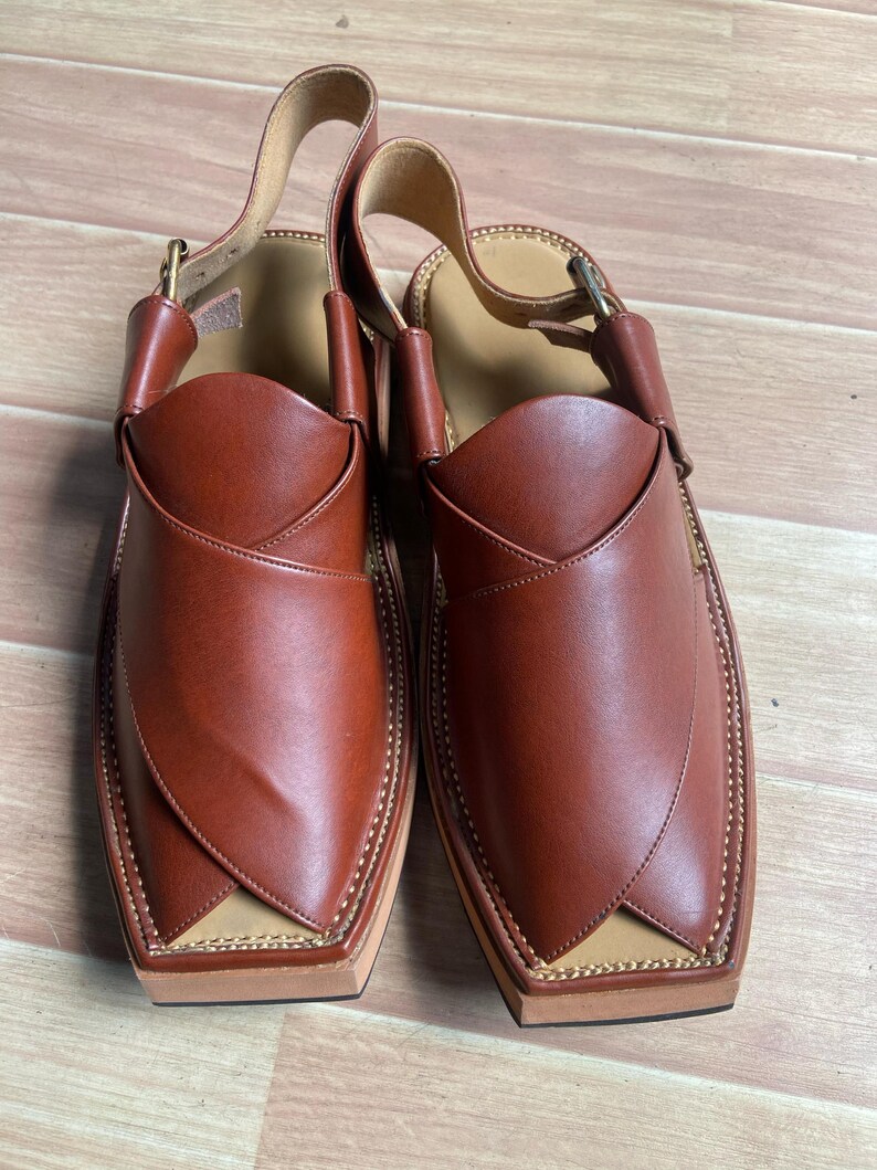 Peshawari Chappal 100% Pure Leather Handmade,fine Leather Men’s Sandals ...
