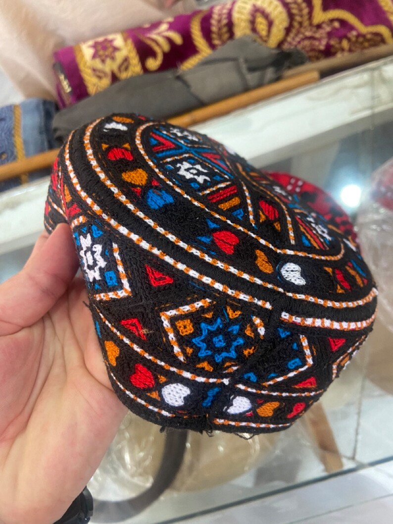 3 Pieces Handmade Kufi Hats, Muslims Prayer Hat, Kufi Topi, Kufi Prayer ...