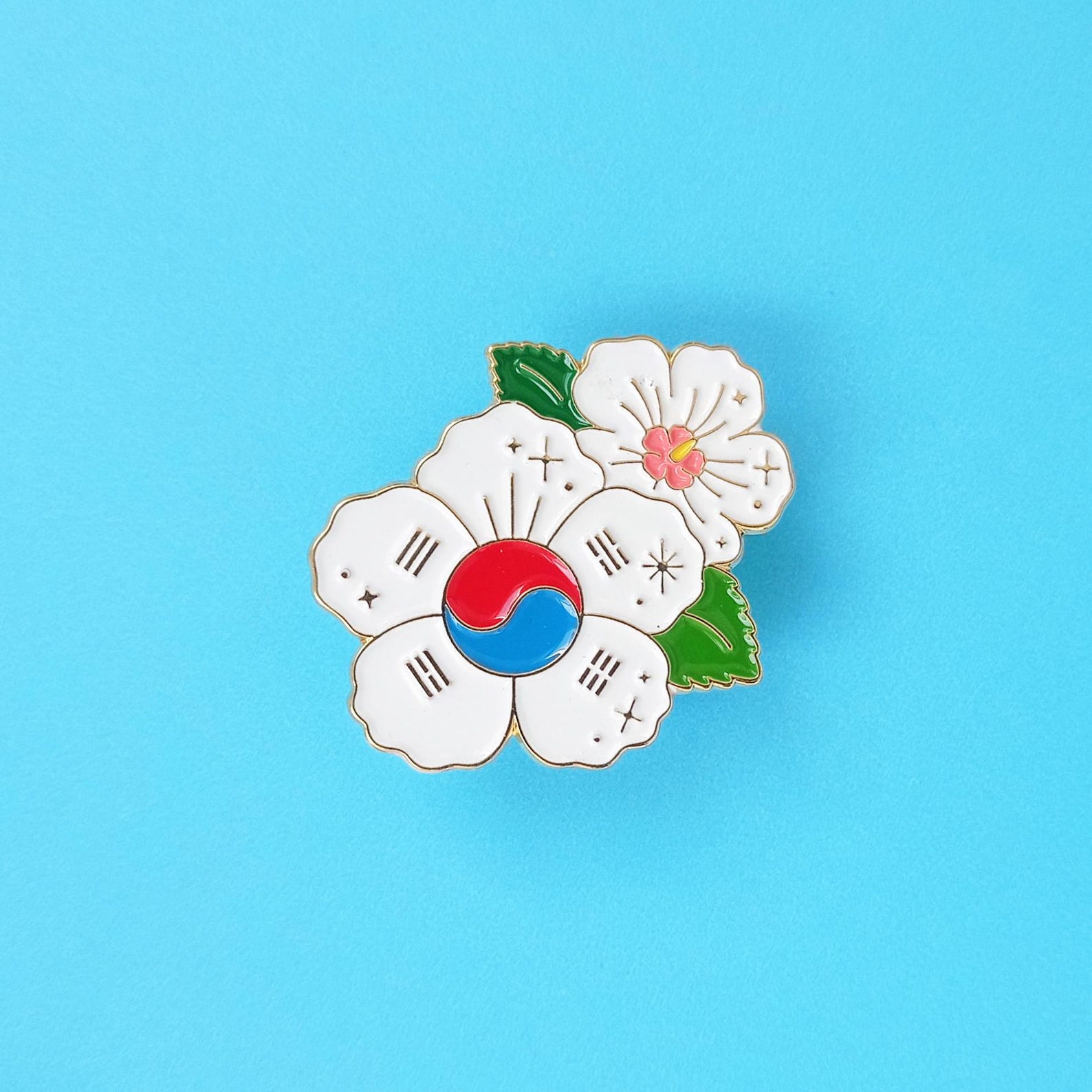 Taegeukgi Enamel Pin: Korean Flag Lapel Badge, K-drama Gift - Etsy