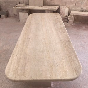 Travertine Dining Table Custom Made Marble Table Custom Made Travertine ...