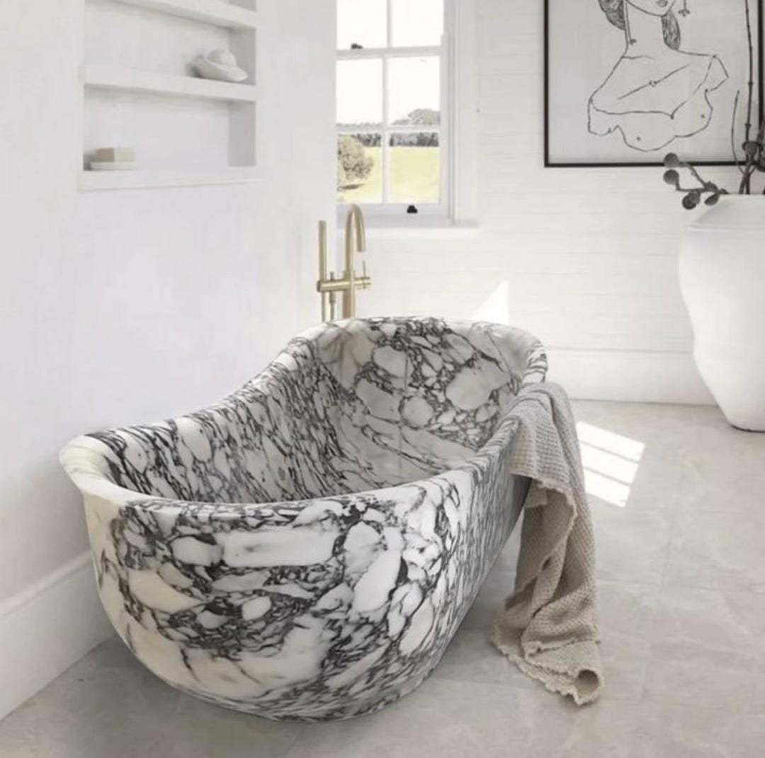 Bespoke Marble Bathtub - Custom Made Bathtub - Travertine Bathtub ...