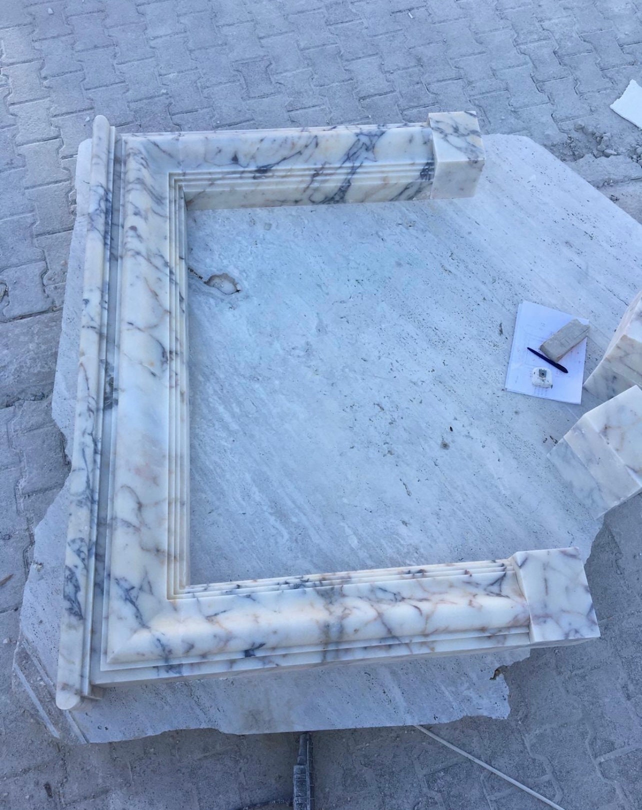Modern Marble Mantles Custom Made - Etsy