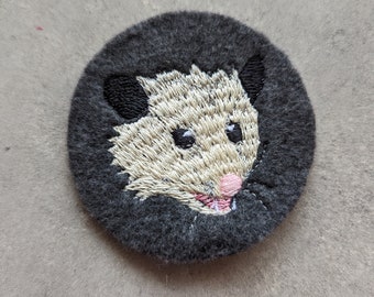 Opossum North American Marsupial Embroidered Iron on Patch - Etsy