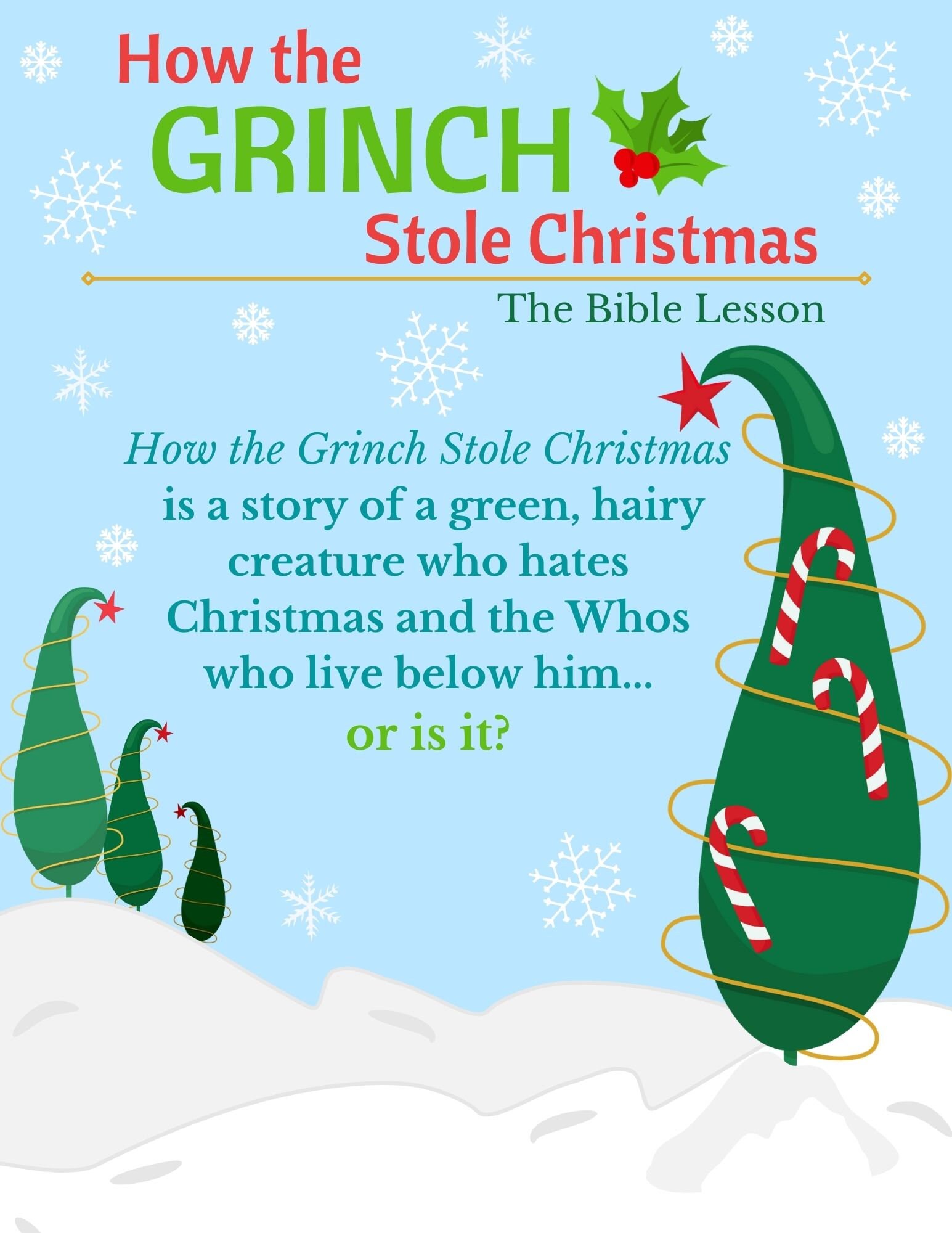 Grinch-themed Bible Study Printable - Etsy