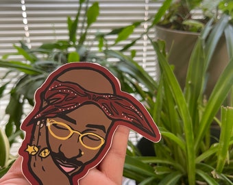 Tupac Sticker, 2pac Shakur Decal, Tupac Png, Tupac Print, Tupac Gifts ...