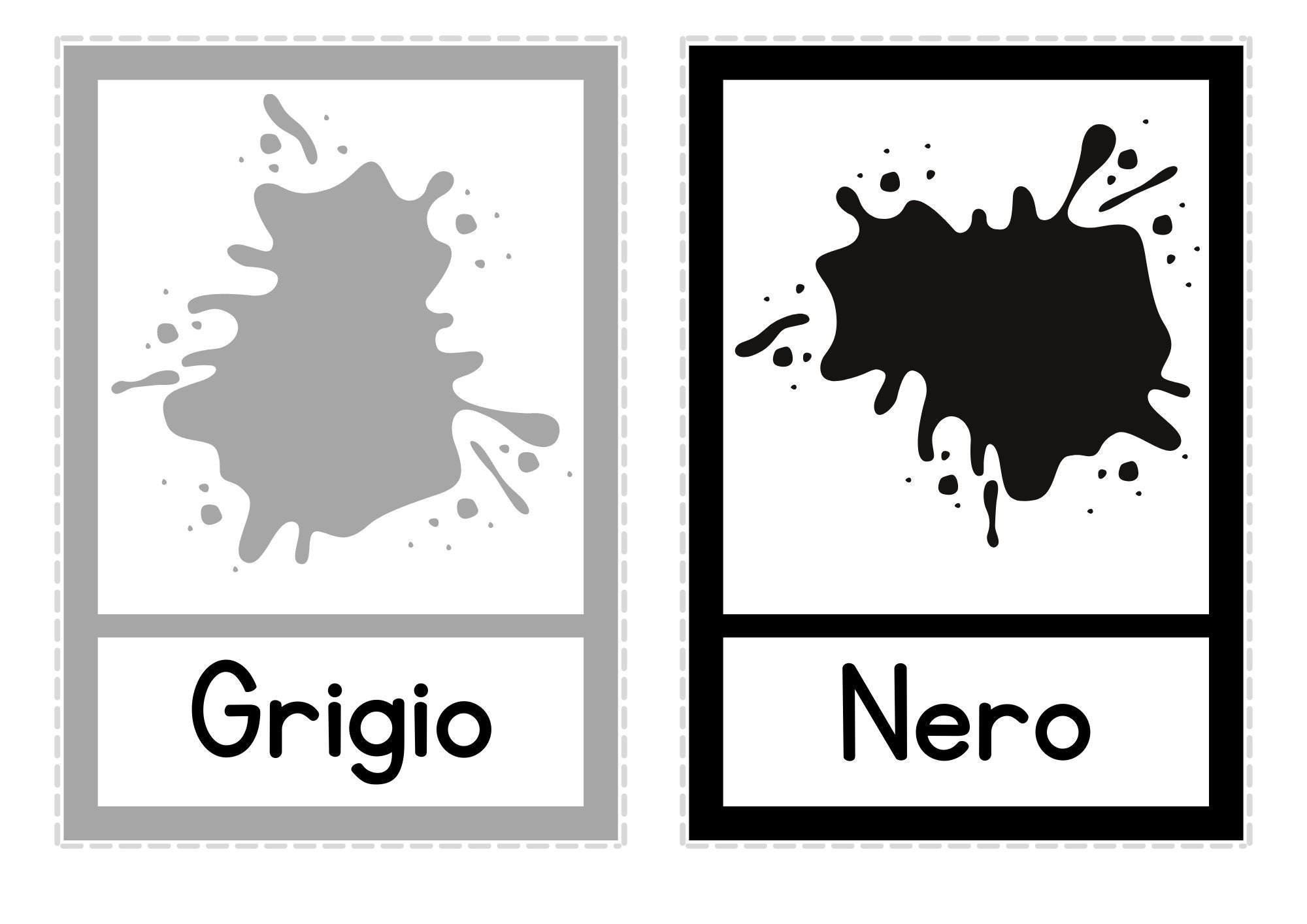 ITA Color Learning Cards - Etsy