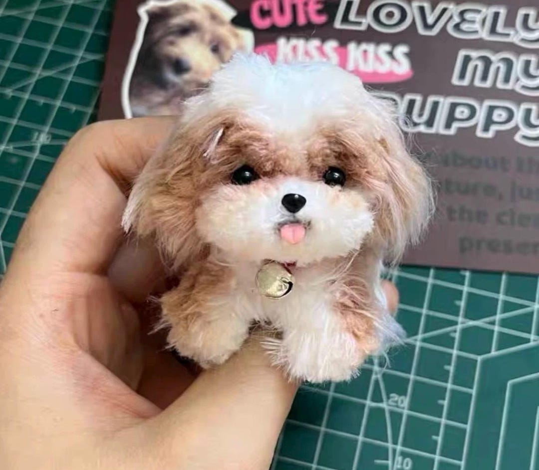 Handmade Plush Pets Pendant, Adorable & Cuddly Companions, Handmade Pet ...