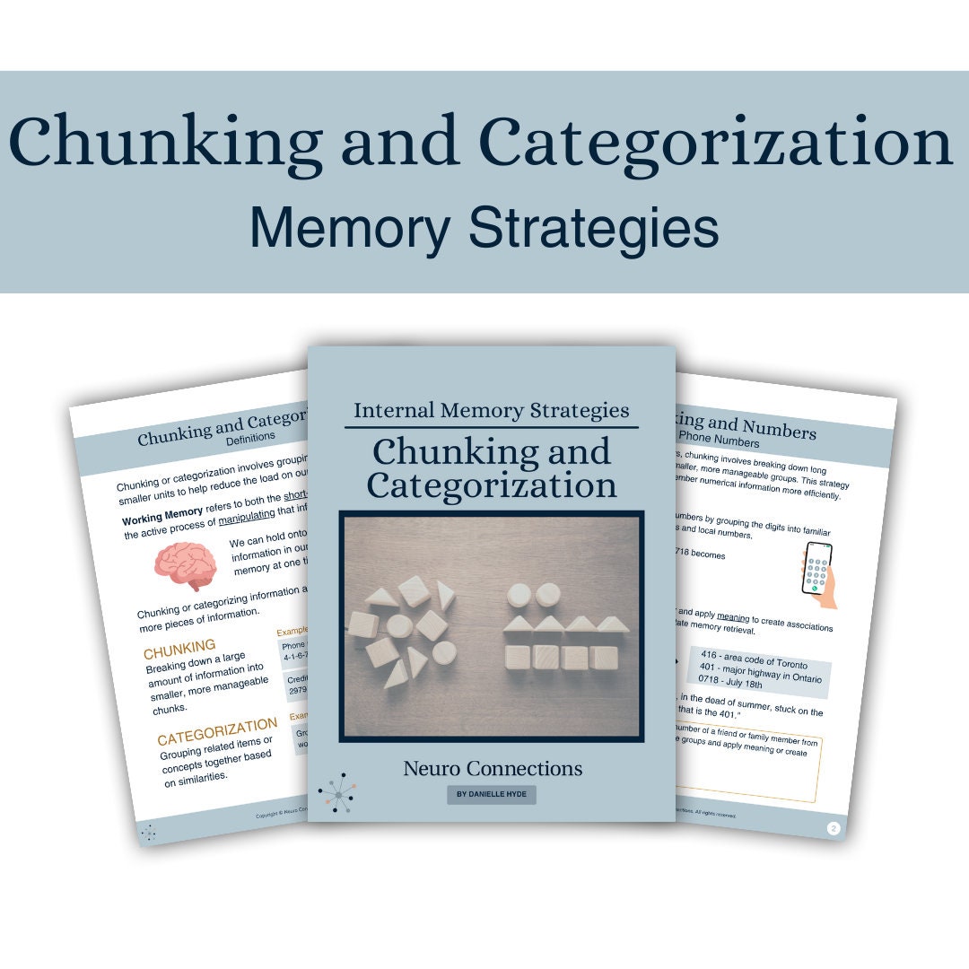 Memory Strategy: Categorization, PDF, Cognitive-communication Therapy ...
