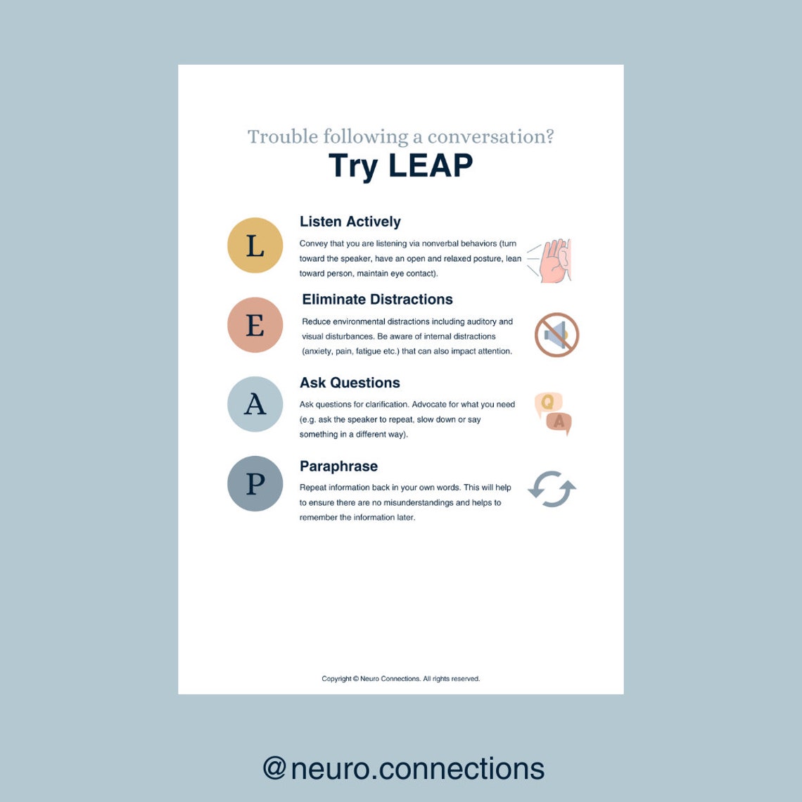 Listening Strategies, PDF, Cognitive-communication Therapy, Adult ...