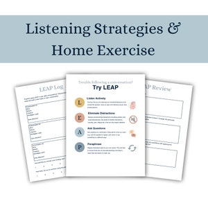 Listening Strategies, PDF, Cognitive-communication Therapy, Adult ...