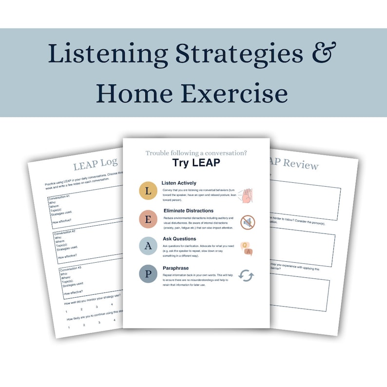 Listening Strategies, PDF, Cognitive-communication Therapy, Adult ...