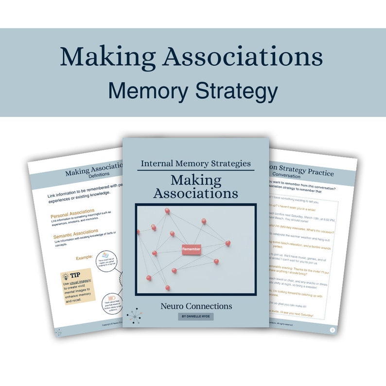 Memory Strategy: Association, PDF, Cognitive-communication Therapy ...