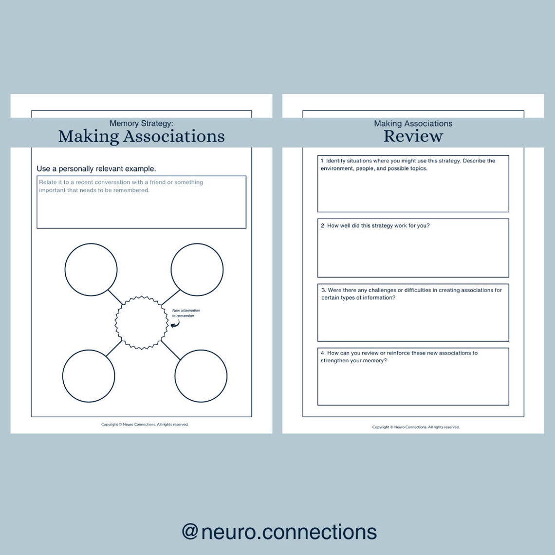 Memory Strategy: Association, PDF, Cognitive-communication Therapy ...