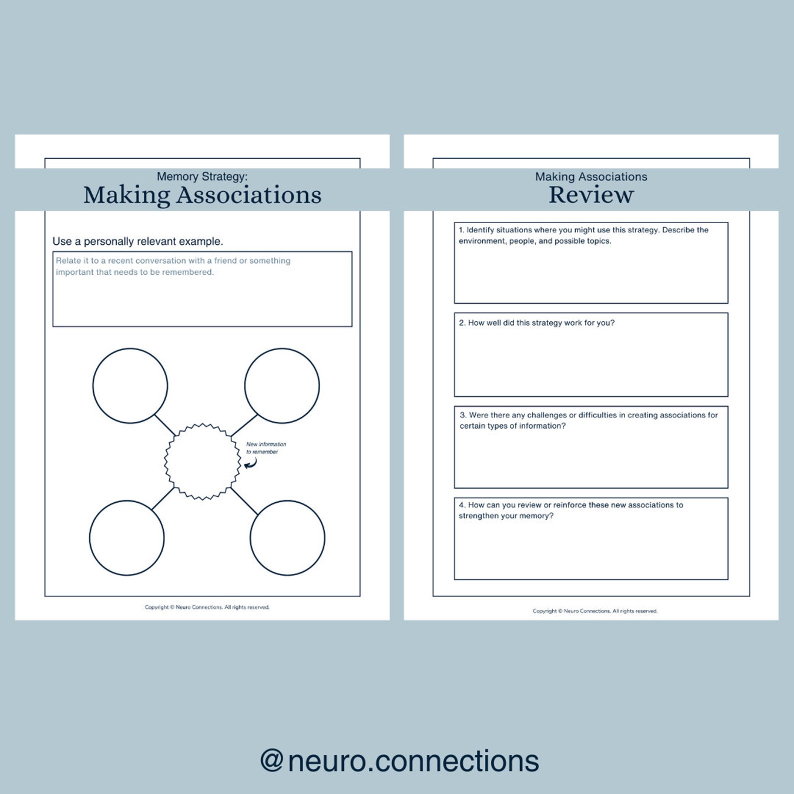 Memory Strategy: Association, PDF, Cognitive-communication Therapy ...