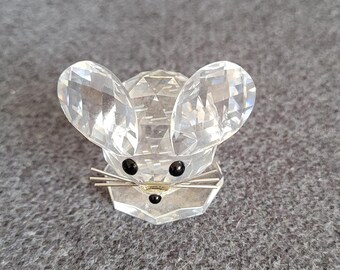 Swarovski Mouse With Cheese Figurine, Crystal Mouse, Collectors ...