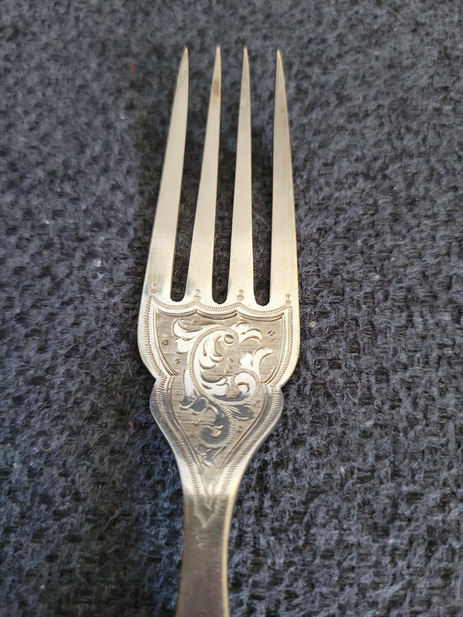 A Set of Antique Sterling Silver Forks With Bone Handles - Etsy