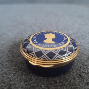 Halcyon Days Jewelry Box , Can Be Used as a Pillbox in the Original Box ...