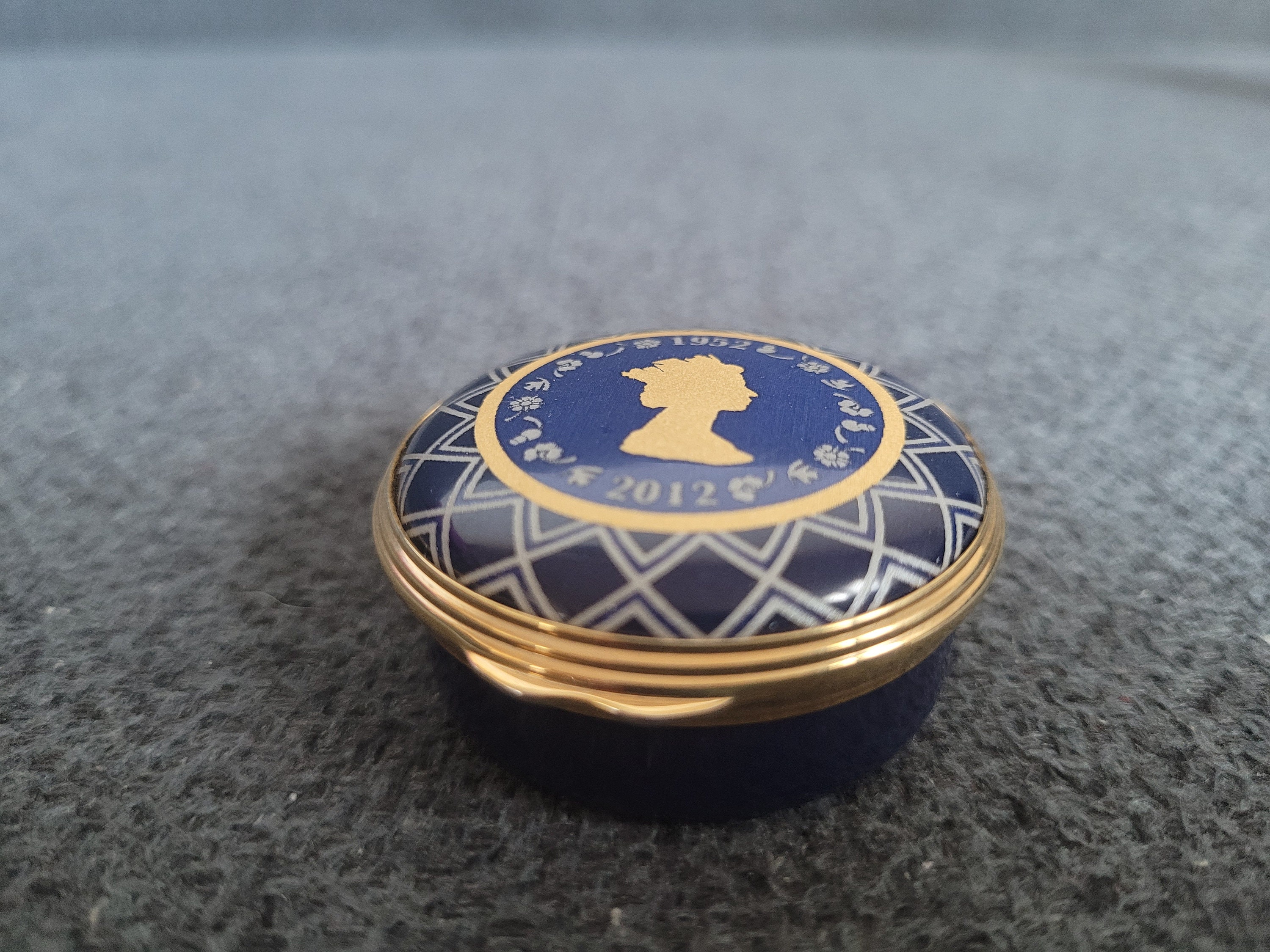 Halcyon Days Jewelry Box , Can Be Used as a Pillbox in the Original Box ...