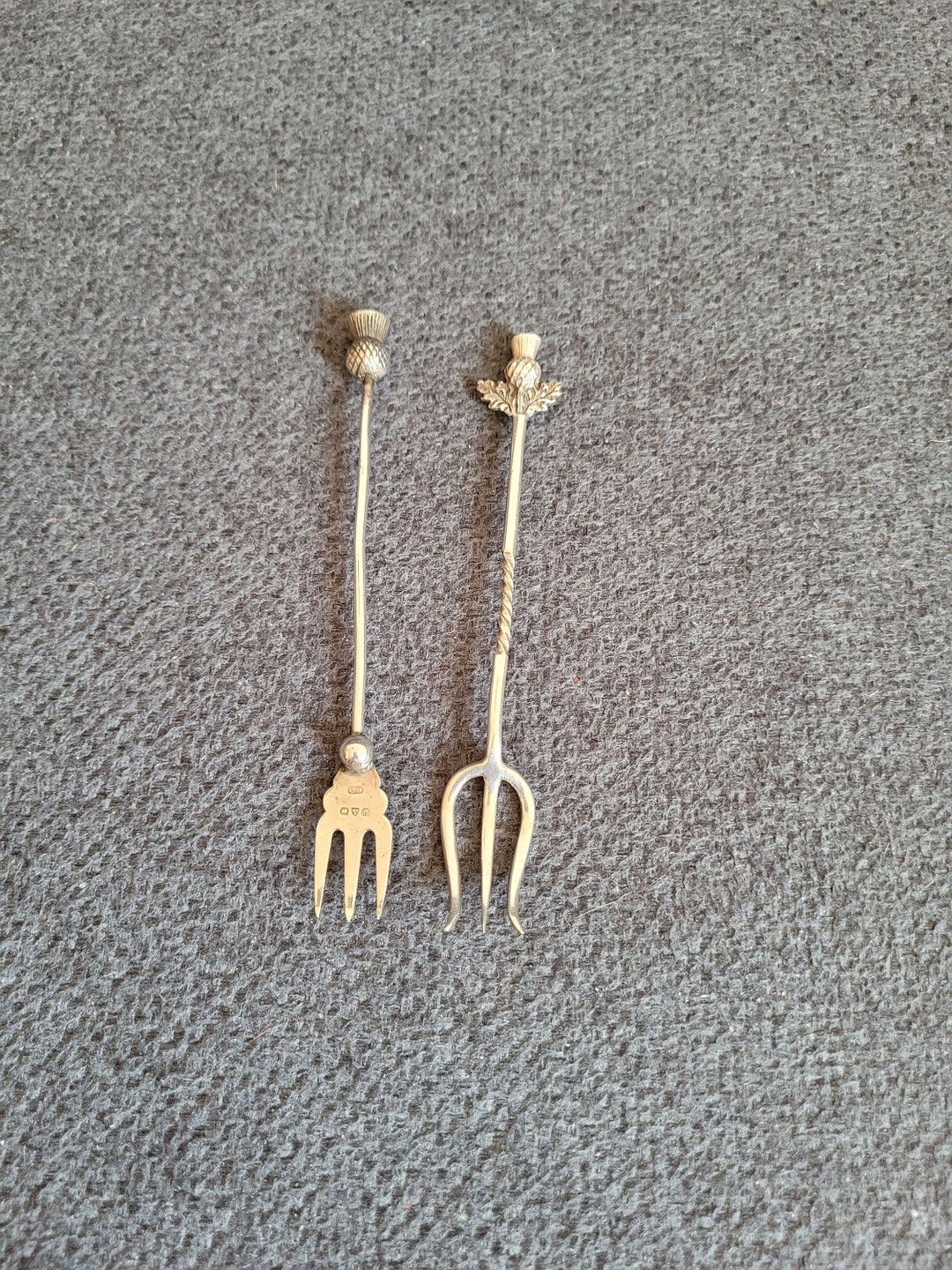 Two Antique Silver Forks for Pickles or Lemon. - Etsy