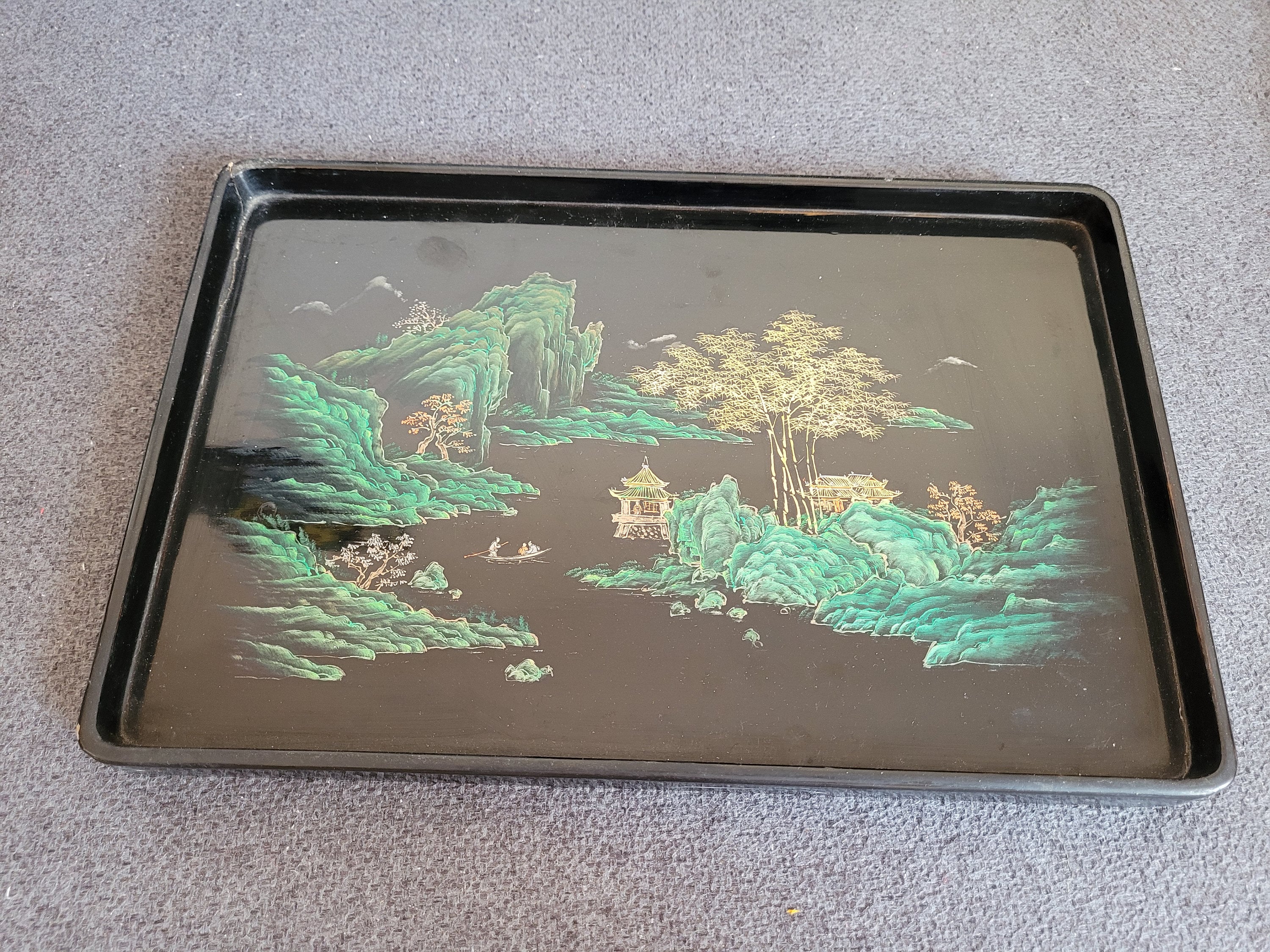 A Complete Set of Vintage Wooden Japanese Serving Trays Circa 1950 - Etsy