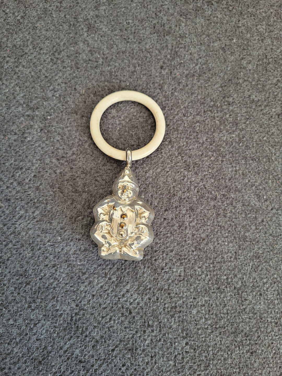 Vintage Rattle Made of White Metal, Without Markings - Etsy