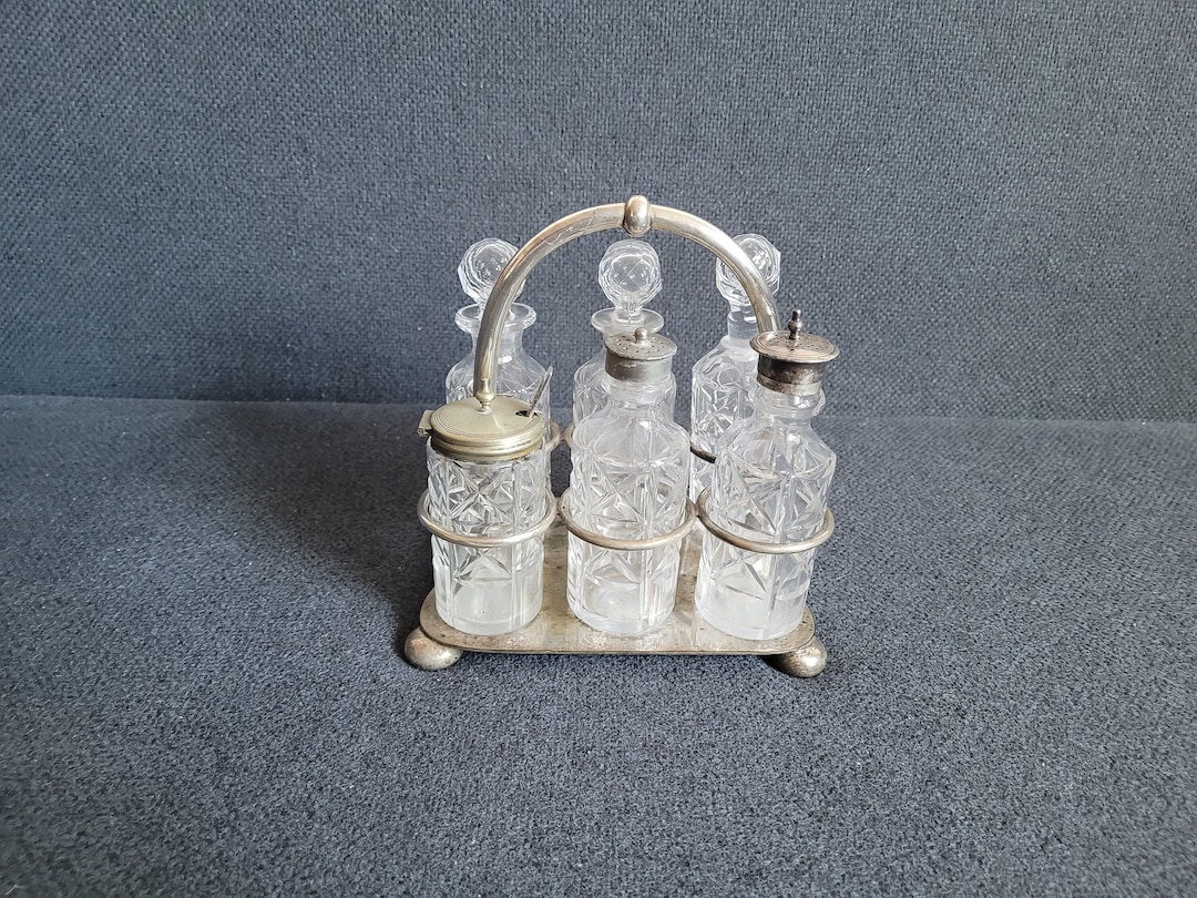 Antique Cruet Set From the Victorian Period - Etsy