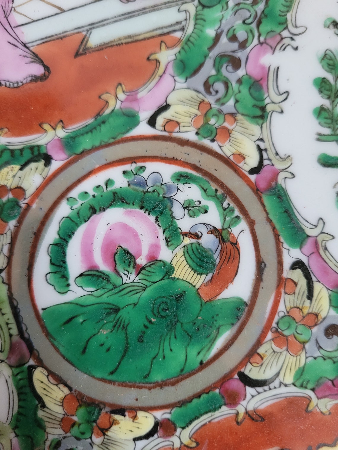 Vintage Decorative Plate With a Chinese Plot. - Etsy