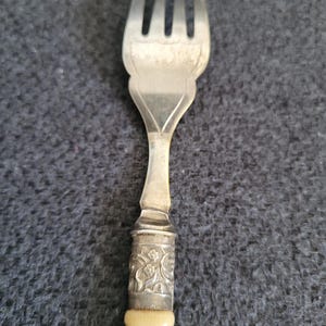 A Set of Antique Sterling Silver Forks With Bone Handles - Etsy