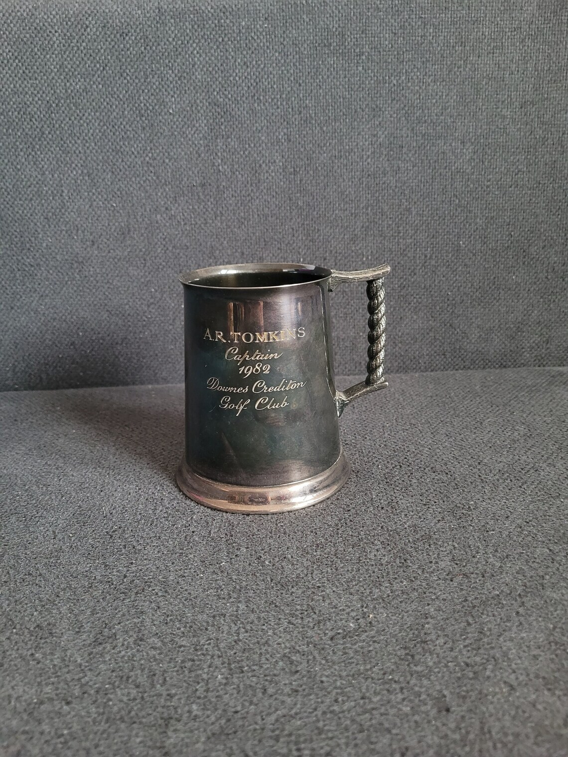 Vintage Silver-plated Beer Mug - Etsy