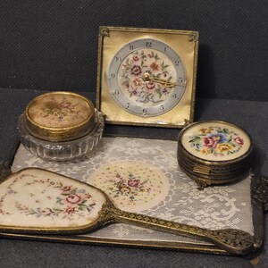 Vintage Ladies Vanity Set 5 Pieces - Etsy