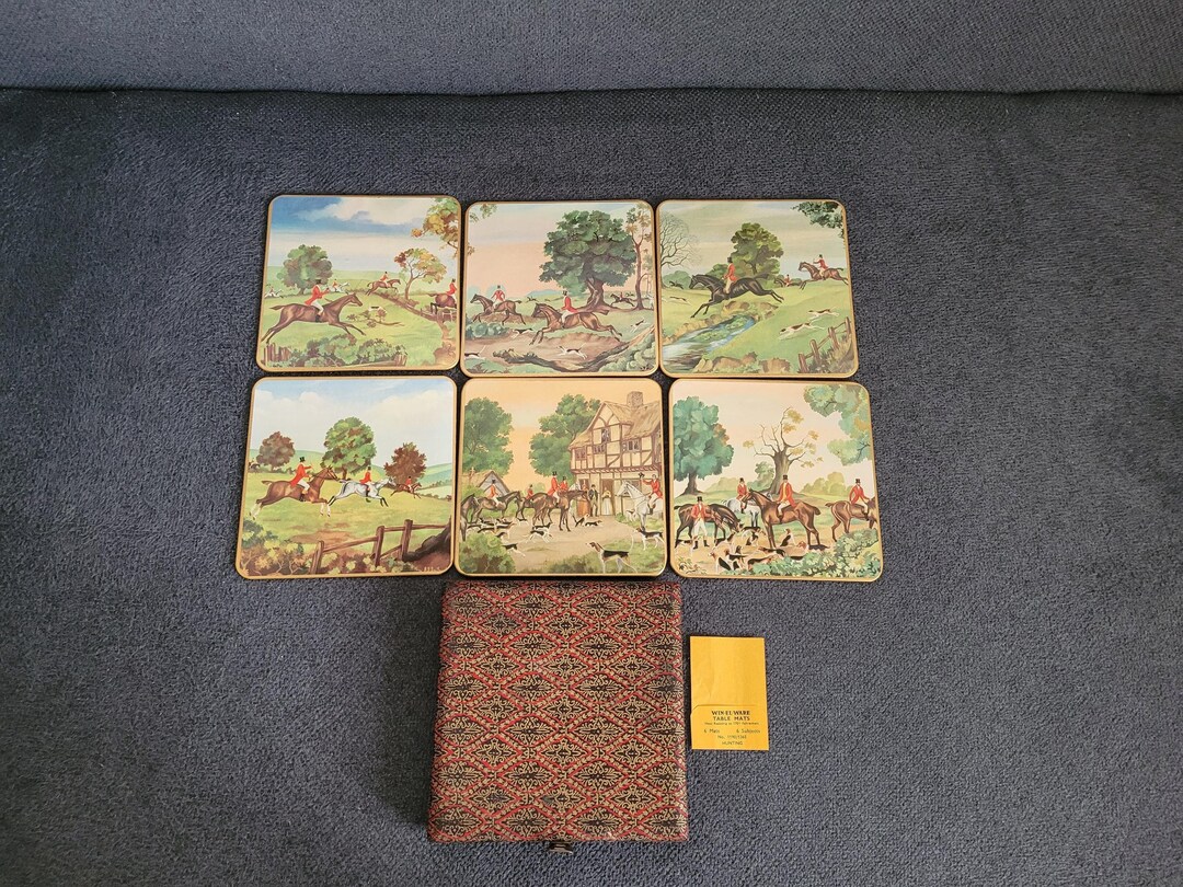 Vintage Coasters for Glasses, Cups (table Mats) by Win-el-ware in the ...