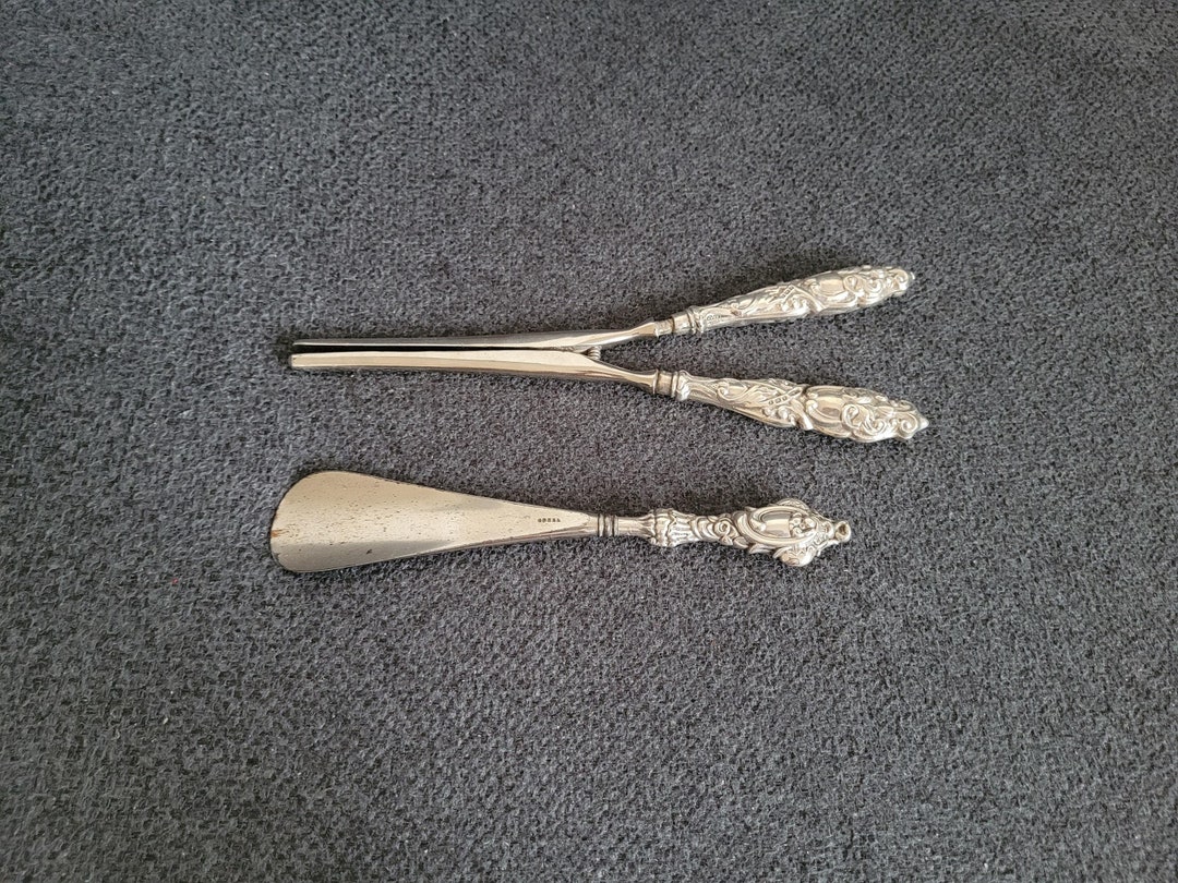 Antique Silver Glove Stretchers and a Shoe Spatula. - Etsy